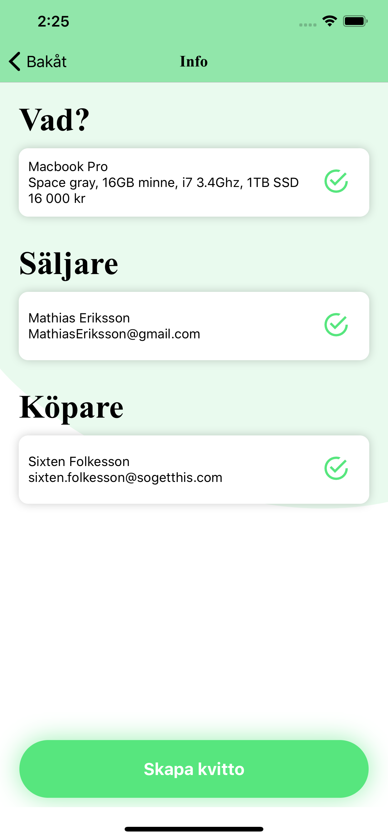 Kvitto - Det enklaste sättet att skapa digitala kvitton