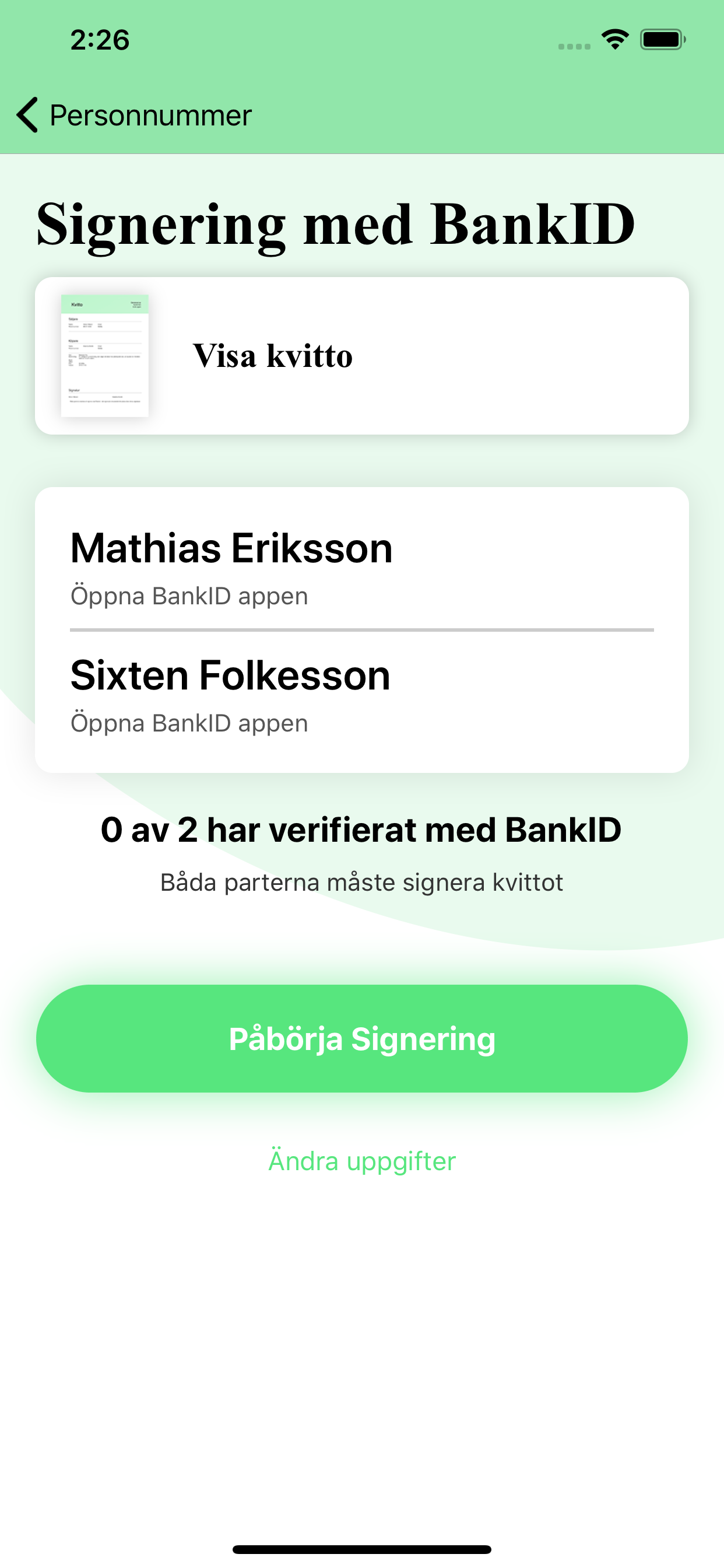Kvitto - Det enklaste sättet att skapa digitala kvitton